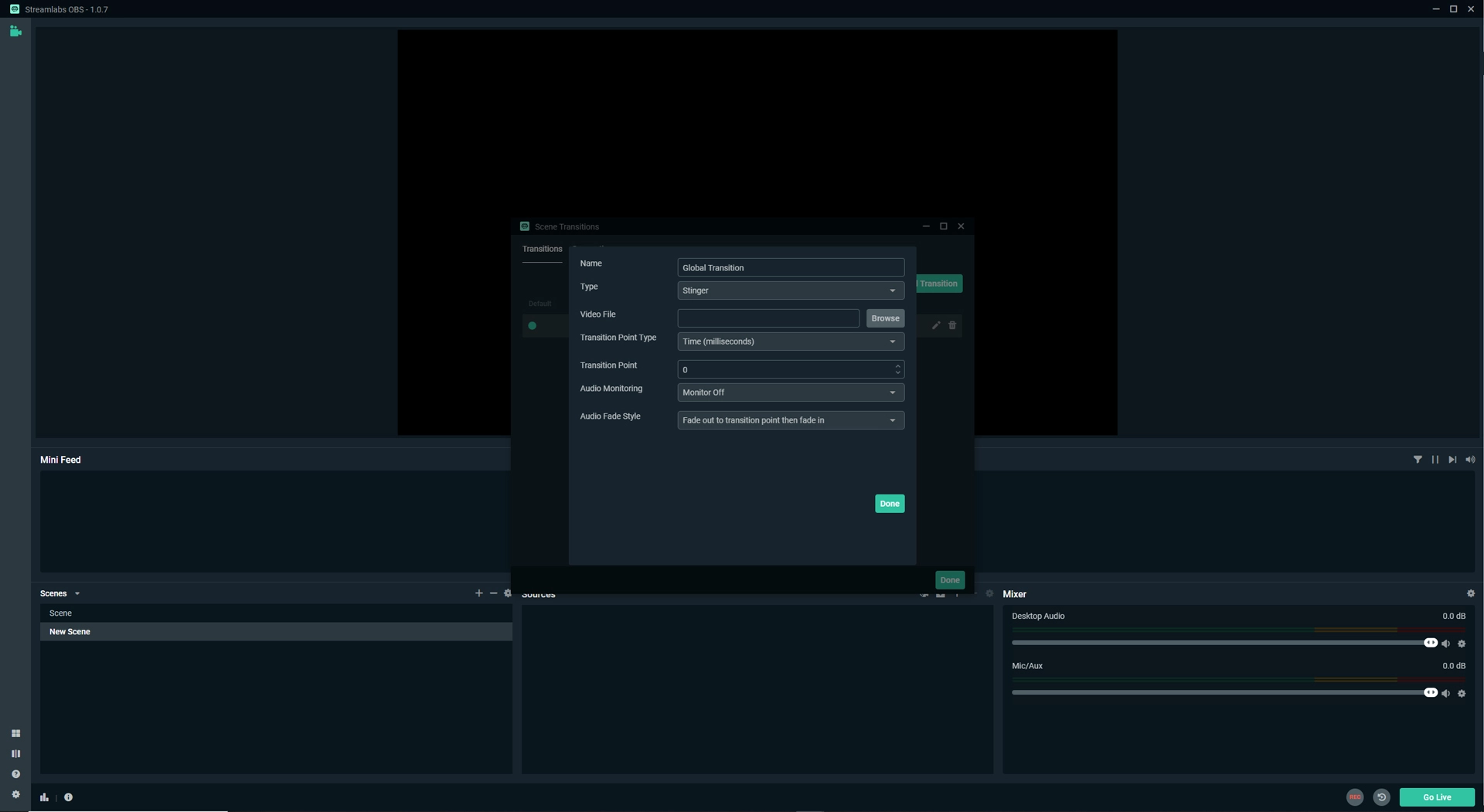 Setting up transitions in Streamlabs Desktop – Nerd or Die Support